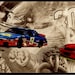 Nascar Wallpaper Border, Racing Car Stock Car With Checker Flag ...