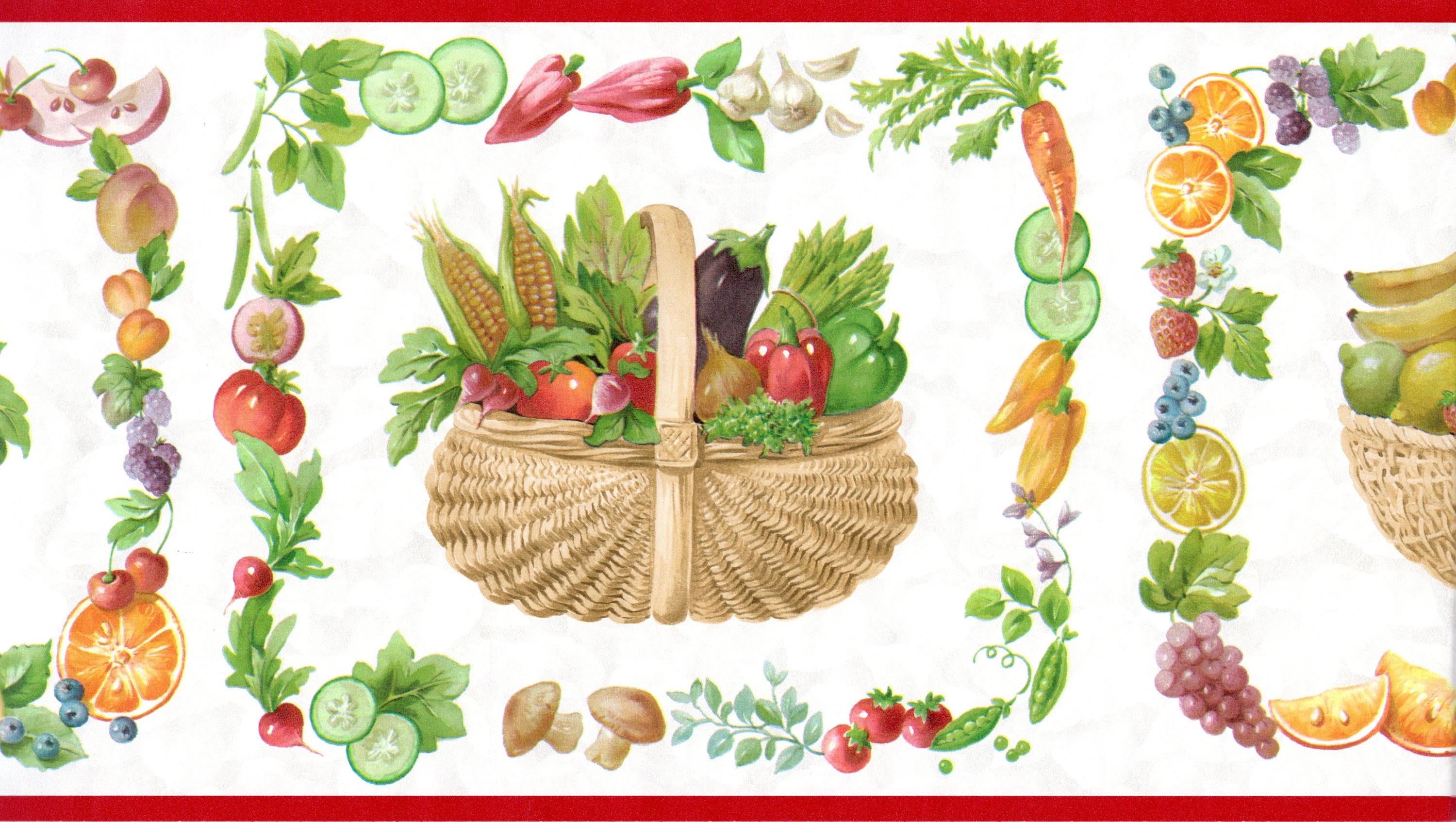 Vegetable Border Designs