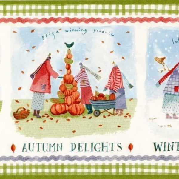 Primitive Folk Art Wallpaper - Etsy