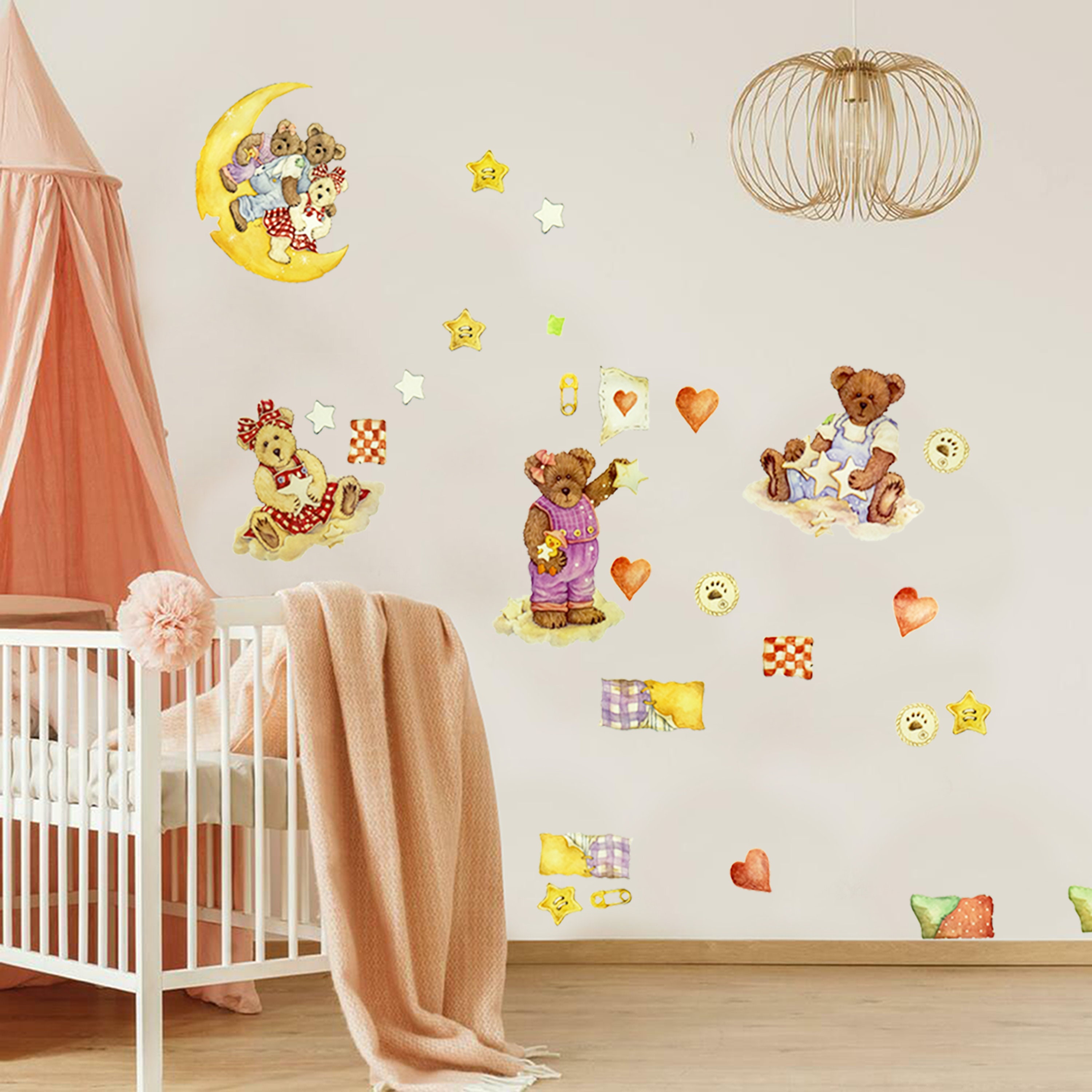 Teddy Bears Wall Decal Boyds Bears and Friends Peel & Stick | Etsy