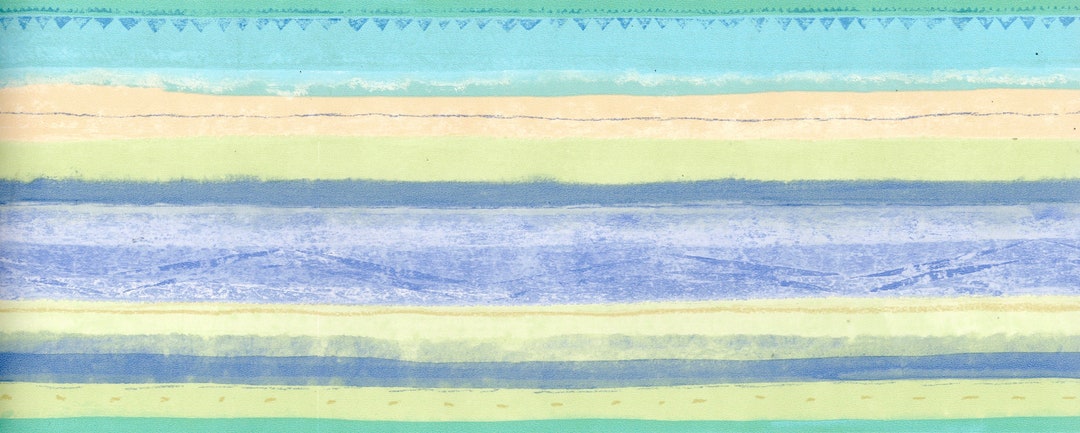 Stripes Wallpaper Border Modern Pastel Blue Stripes Wallpaper - Etsy