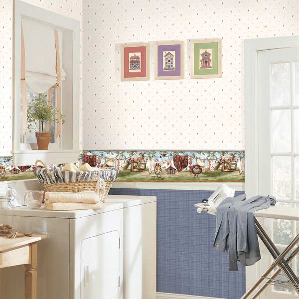 Country Primitive Wallpaper Borders - Etsy