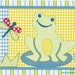 Frog Wallpaper Border Turtle Dragonfly Froggy Striped - Etsy