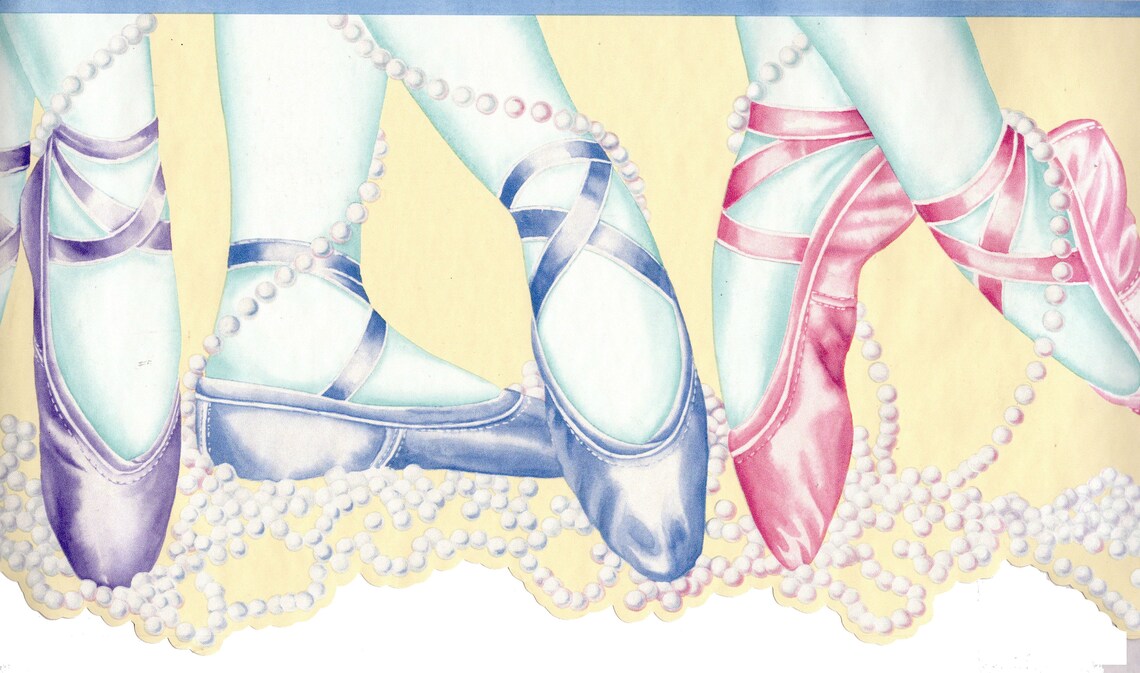 Ballerina Wallpaper Border Ballet Shoes Wallpaper Border - Etsy