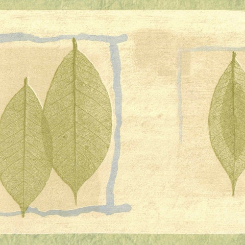Architectural Leaf Wallpaper Border - Etsy