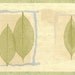Contemporary Leaf Wallpaper Border | Green Pressed Leaves Wallpaper ...