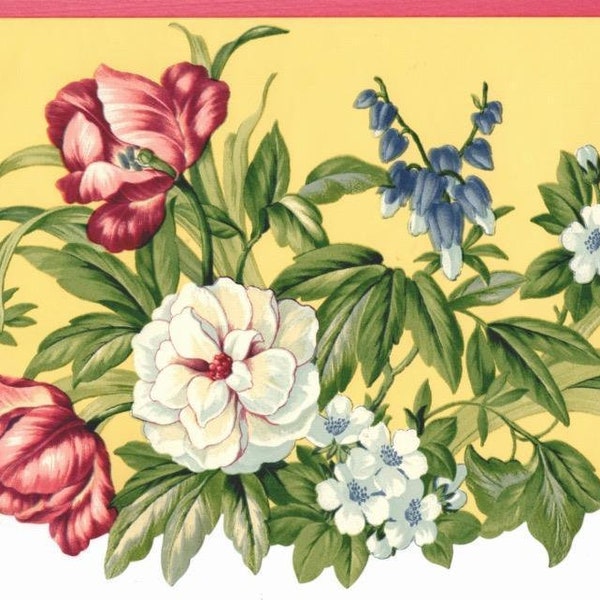 Tulip Wallpaper Border - Etsy