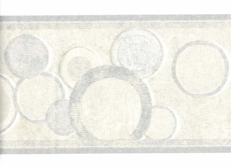 Modern Light Silver Gray Dot Wallpaper Border Silver Light - Etsy