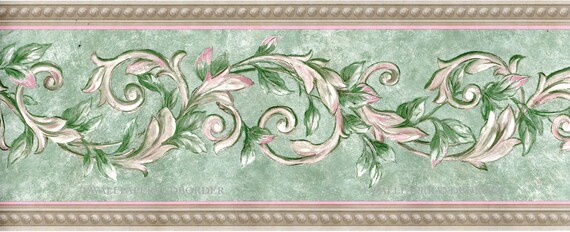 Green Leaf Wallpaper Border