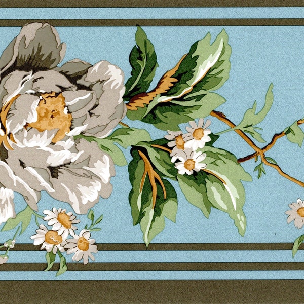 Magnolia Wallpaper Border - Etsy