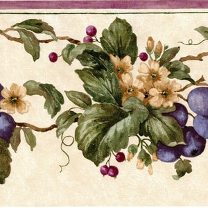 Rustic Green Ivy Leaf Grape Vine Wallpaper Border, Pre-pasted Wallpaper ...