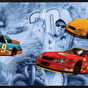 Nascar Wallpaper Border, Racing Car Wallpaper Border, Stock Car ...
