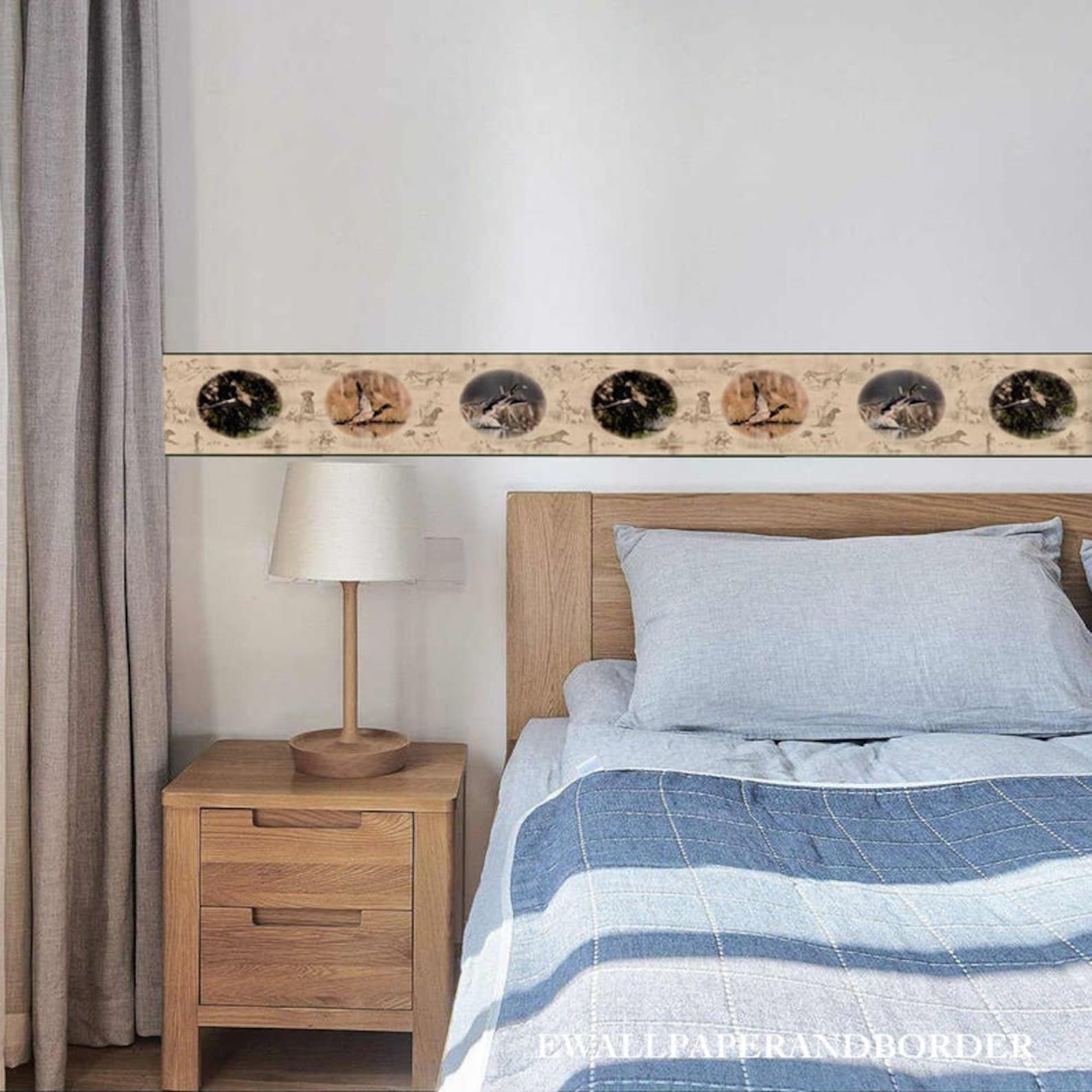 Country Nature Wilderness Wild Ducks Hunting Wallpaper Border - Etsy