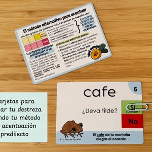 Spanish Accents Task Cards: Alternative Method for Spanish Teachers - Etsy