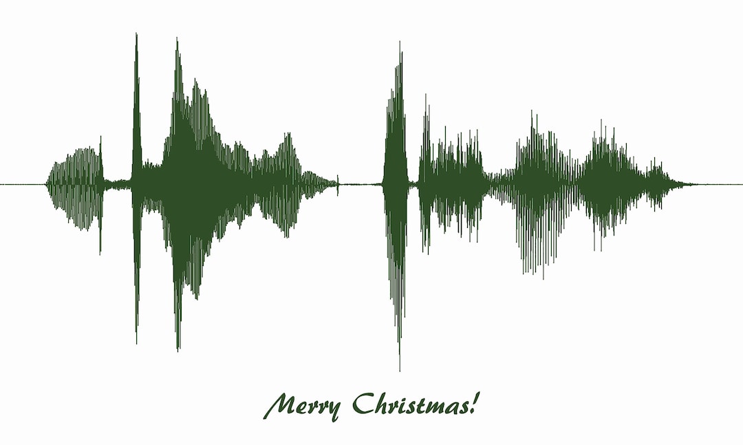 Merry Christmas Soundwave Art Special Occasion Gift Ideas Customized ...