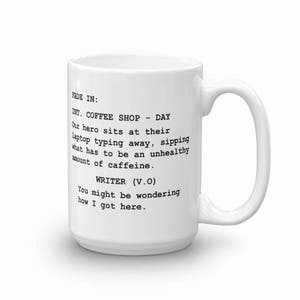 Funny Gift for Screenwriters, Mug for Script Writers, Hollywood ...