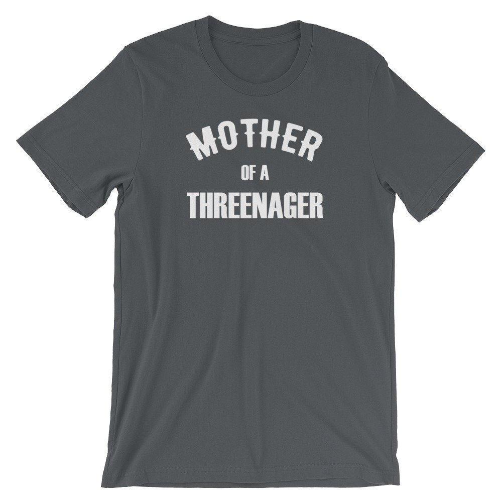 Mother of a Threenager T-shirt, Three Year Old Birthday, Third Birthday ...