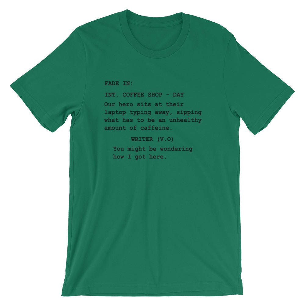 Funny Gift for Screenwriters, Tee Shirt for Script Writers, Screenplay ...
