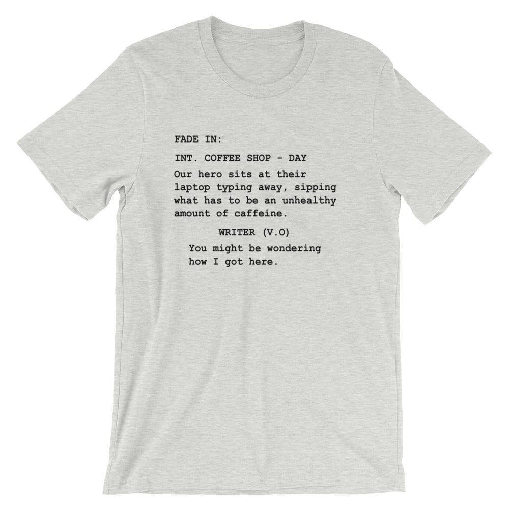 Funny Gift for Screenwriters, Tee Shirt for Script Writers, Screenplay ...