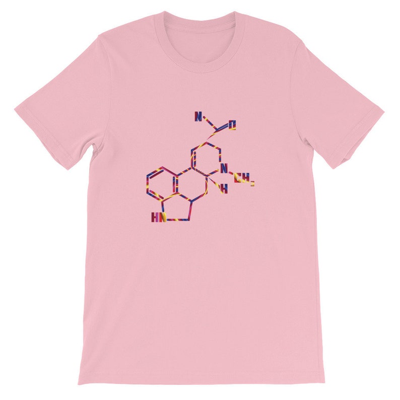 LSD Molecule Shirt, Chemistry Tee Shirt, Acid Molecule, Elements of LSD, Trippy Shirt ...