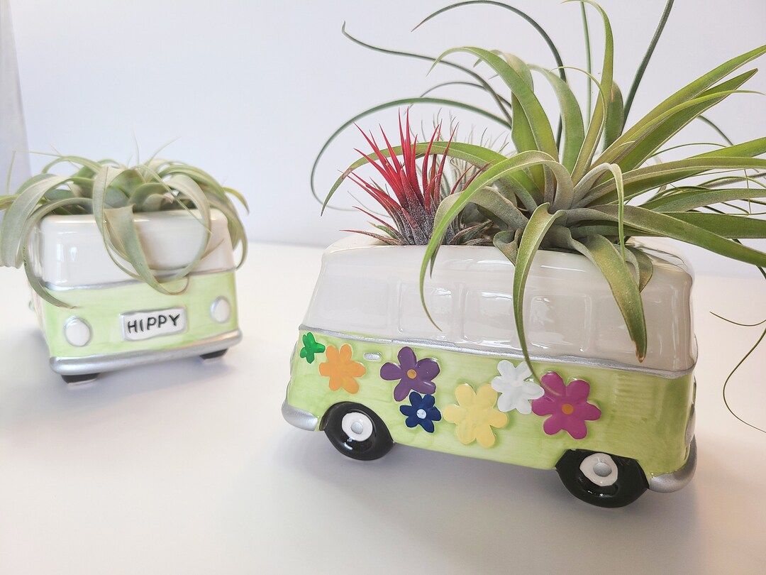 Van Succulent, Cactus Bus Planter, Hippie Van Planter, Fun Plant Pot ...