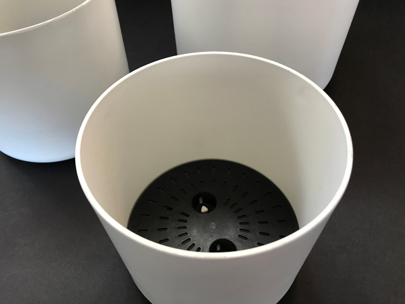 Planters and Pots Modern White Plant Pot Flower Pot With | Etsy