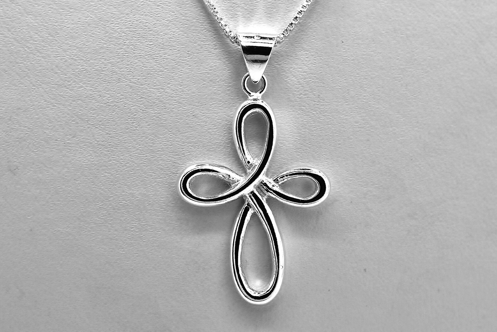Sterling Silver Simplistic Bubble Cross Pendant Necklace | 925 Sterling ...