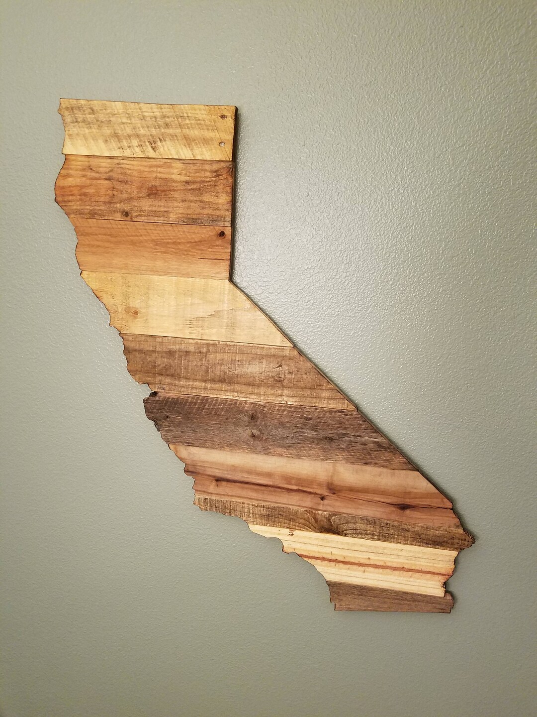 California State Sign - Reclaimed Wood - Pallet Sign - Rustic Home ...