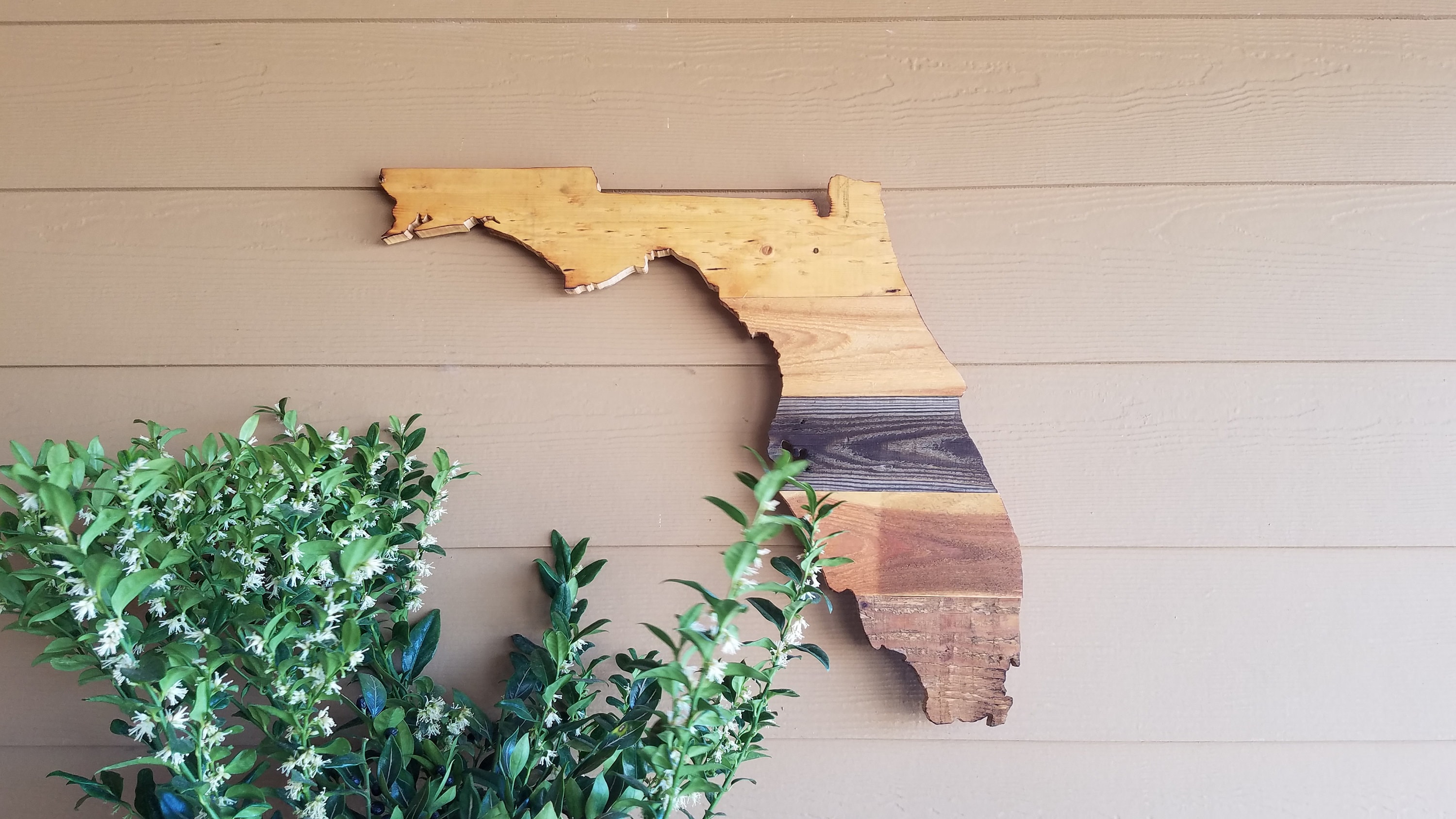 Florida State Sign Reclaimed Wood Pallet Sign Rustic | Etsy