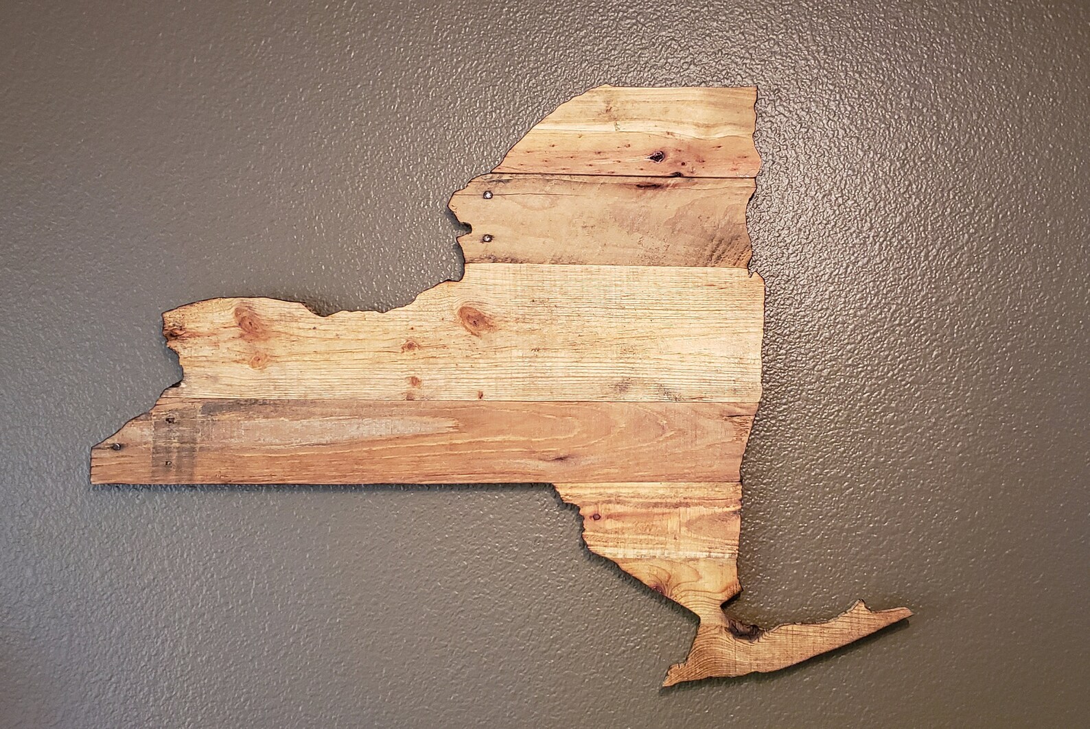New York State Sign Reclaimed Wood Pallet Sign Rustic - Etsy