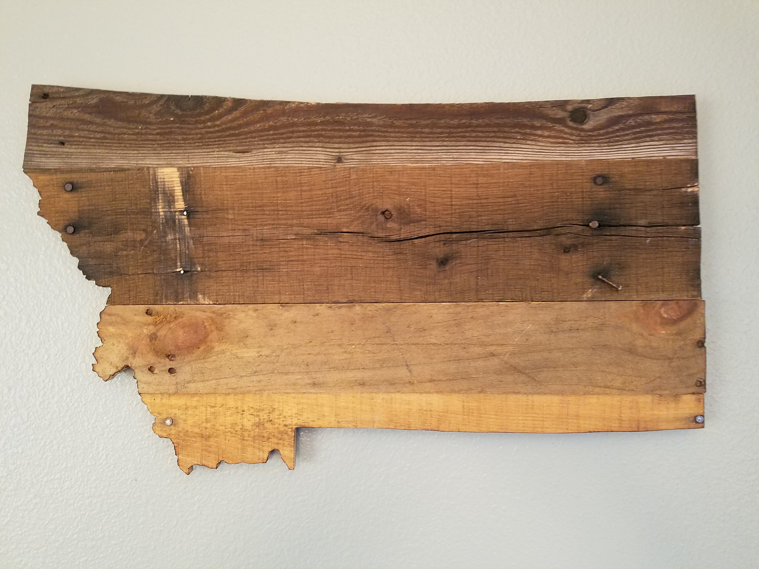 Montana State Sign Reclaimed Wood Pallet Sign Rustic | Etsy