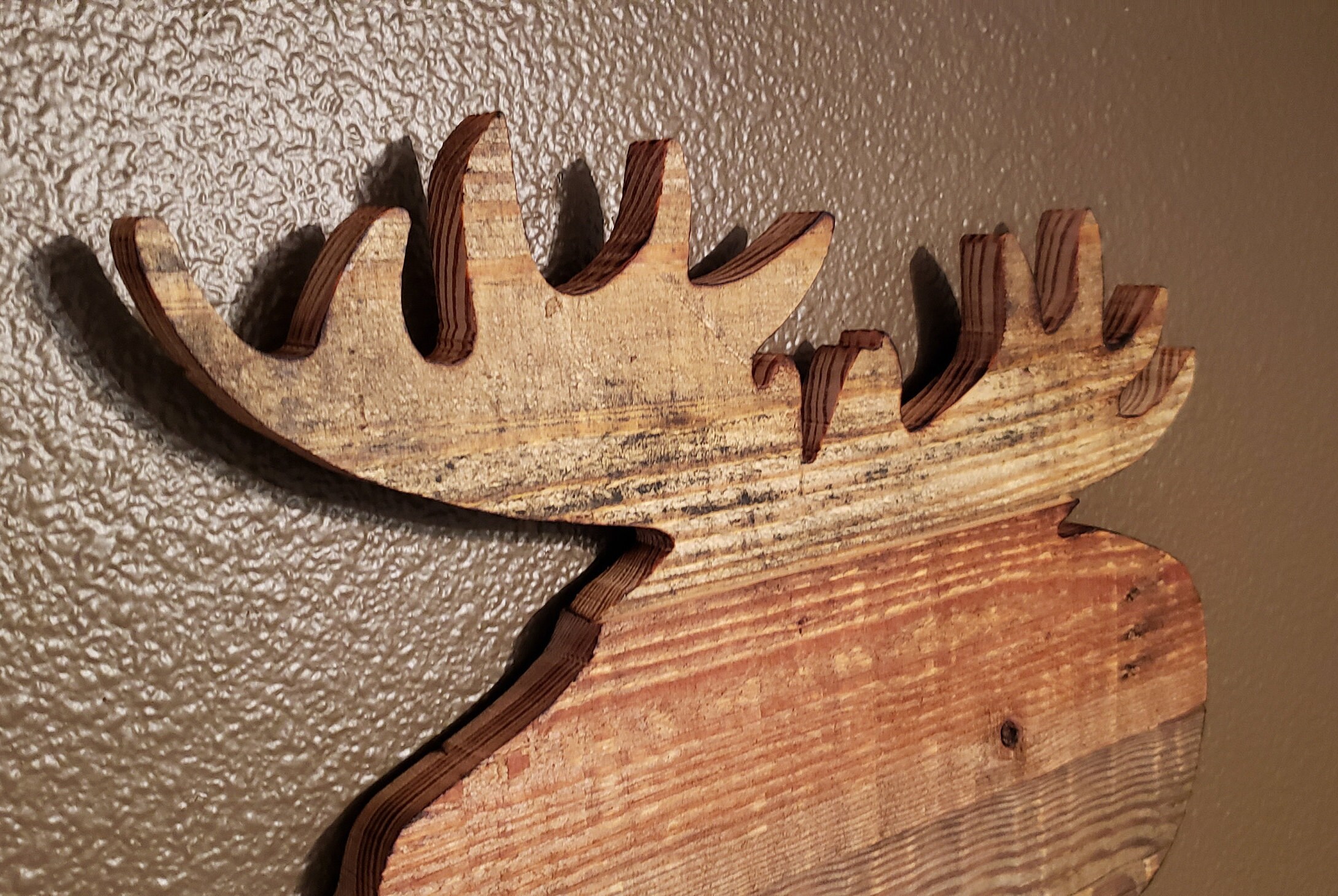 Moose Head Sign Reclaimed Wood Pallet Sign Rustic Home | Etsy