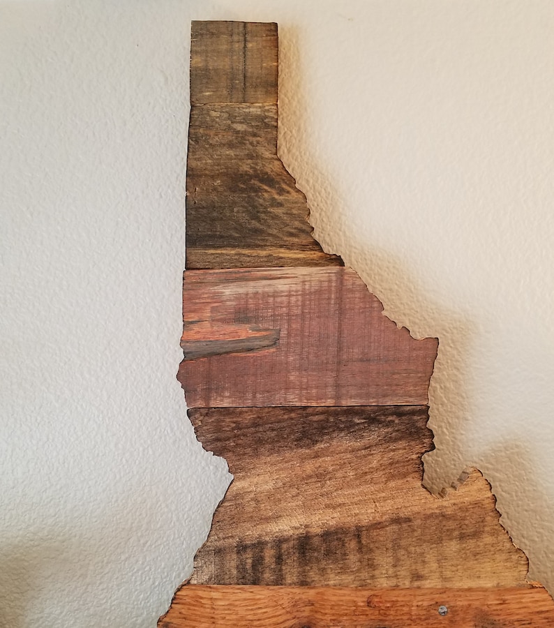 Idaho State Sign Reclaimed Wood Pallet Sign Rustic Home - Etsy