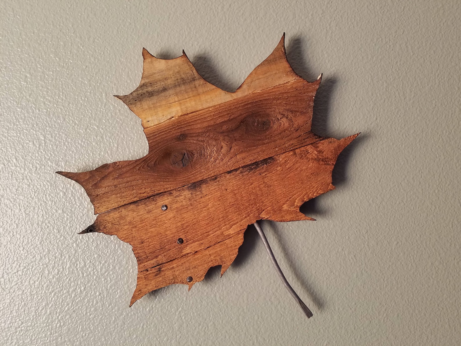 Rustic Maple Leaf Sign Reclaimed Wood Pallet Sign Rustic | Etsy