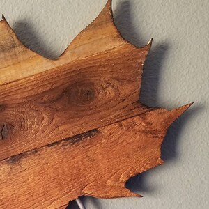 Rustic Maple Leaf Sign - Reclaimed Wood - Pallet Sign - Rustic Home ...