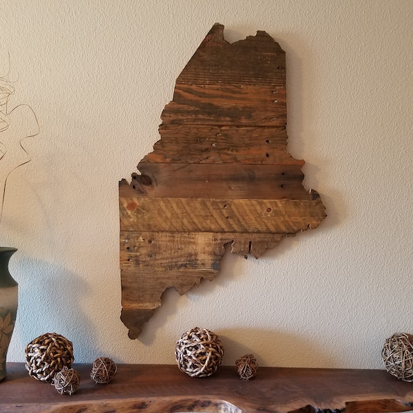 Maine Wood Sign - Etsy