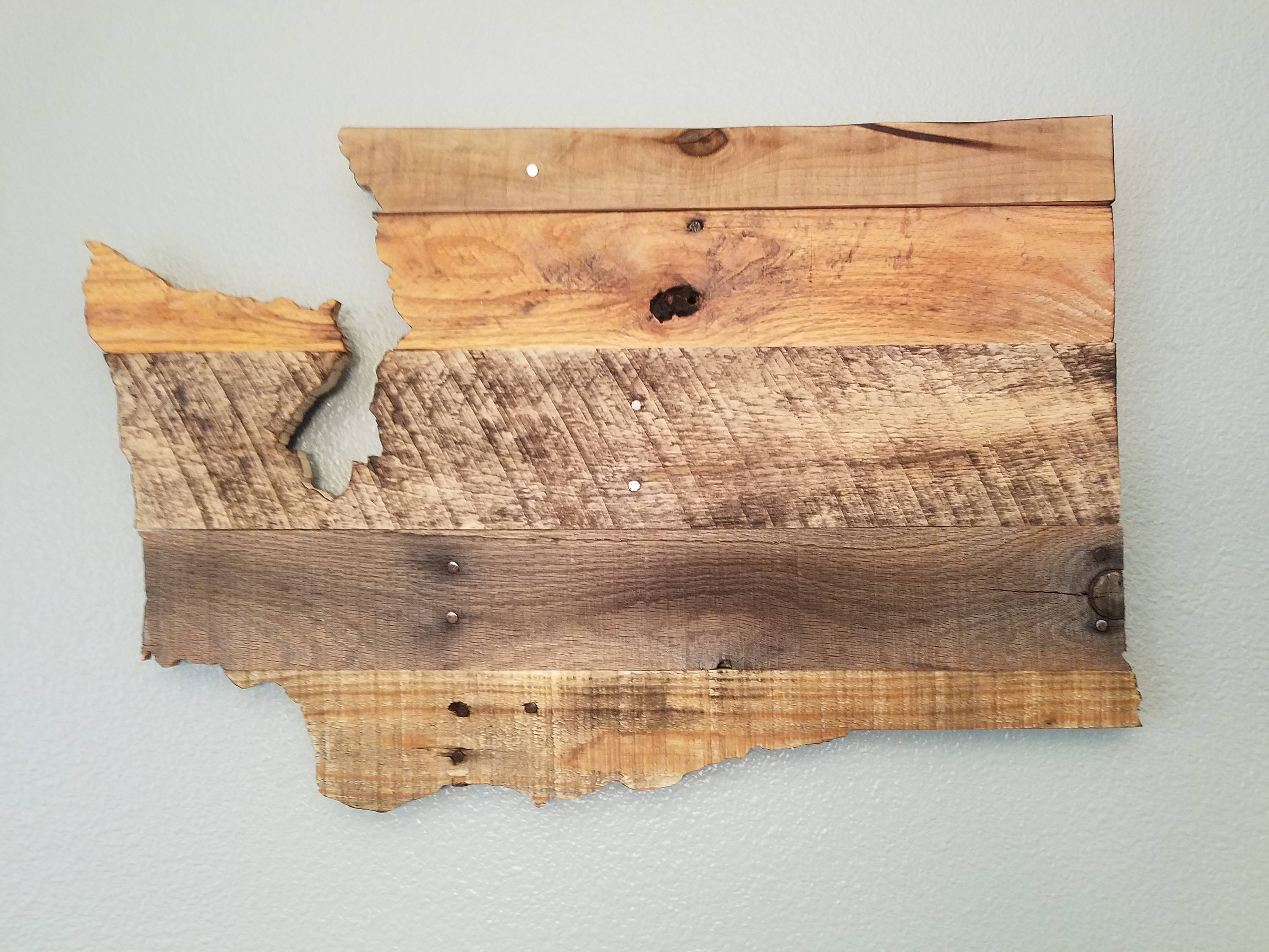 Washington State Sign Reclaimed Wood Pallet Sign Rustic | Etsy