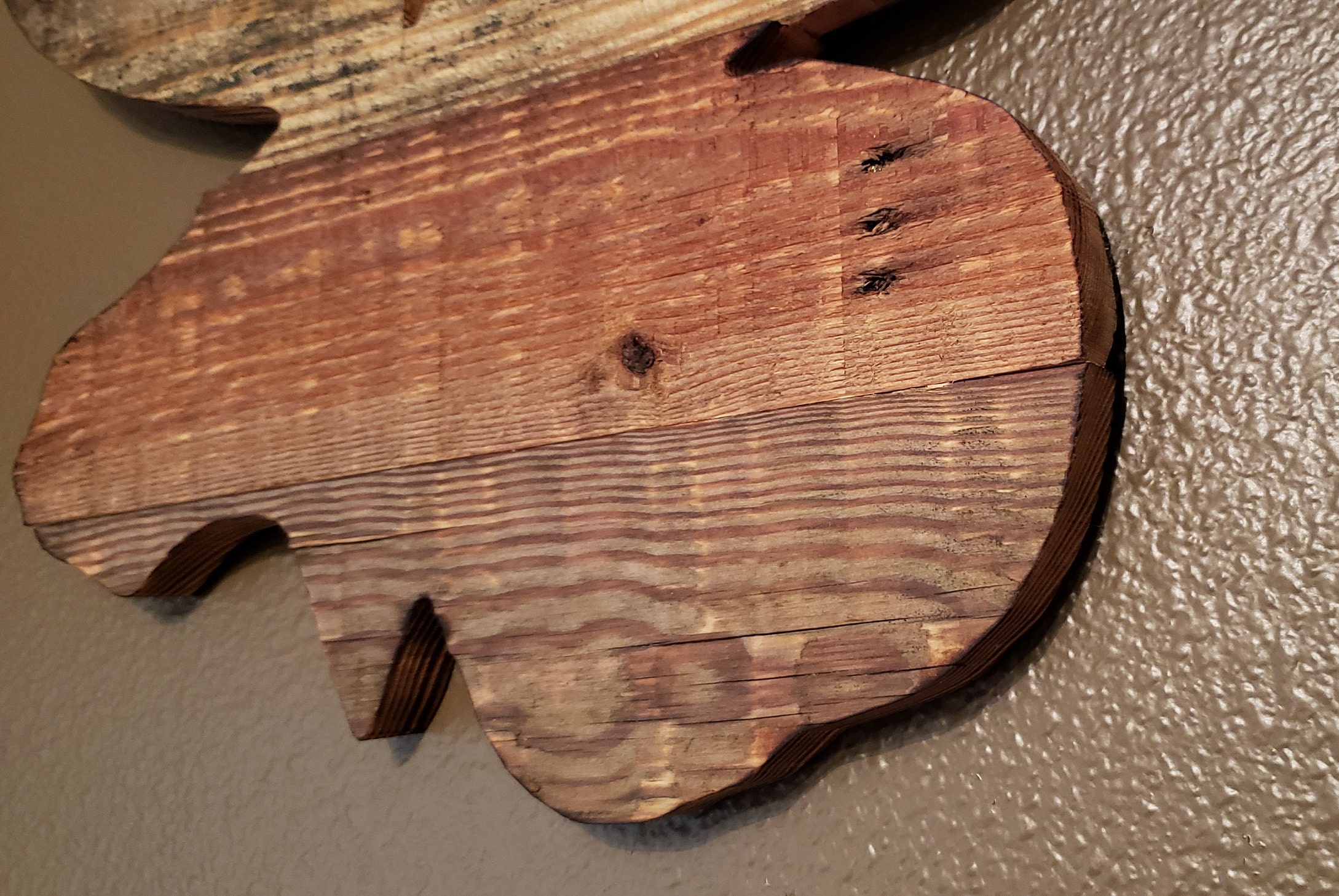 Moose Head Sign Reclaimed Wood Pallet Sign Rustic Home | Etsy