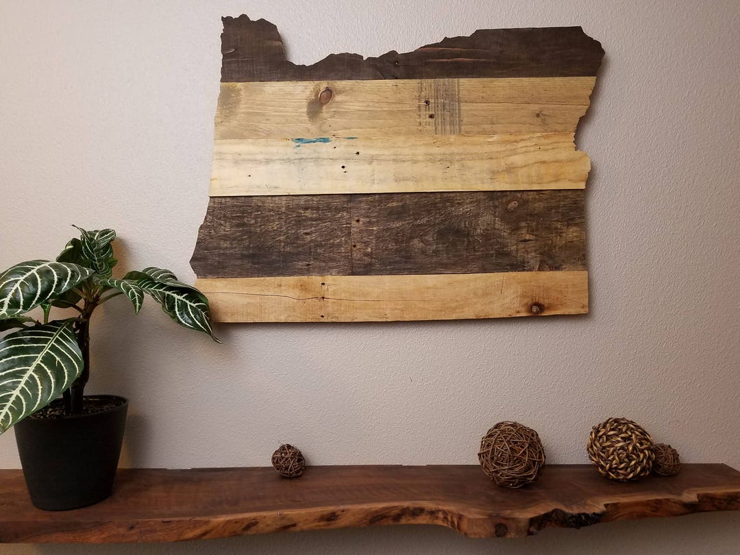Oregon State Sign - Reclaimed Wood - Pallet Sign - Rustic Home Decor ...