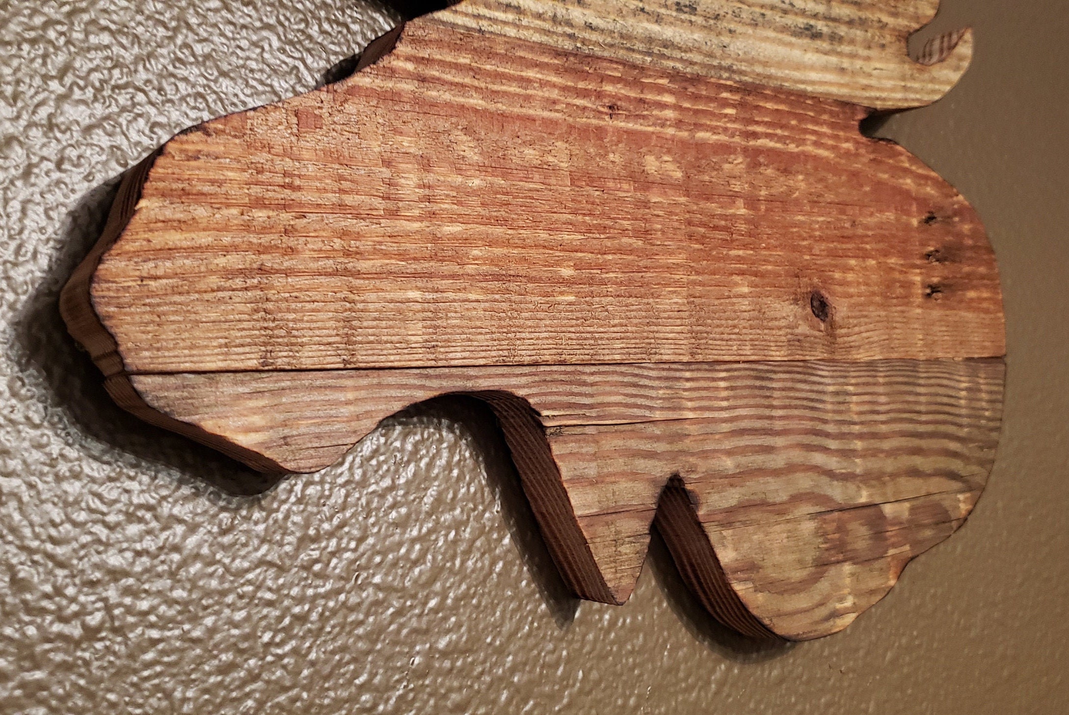 Moose Head Sign Reclaimed Wood Pallet Sign Rustic Home | Etsy