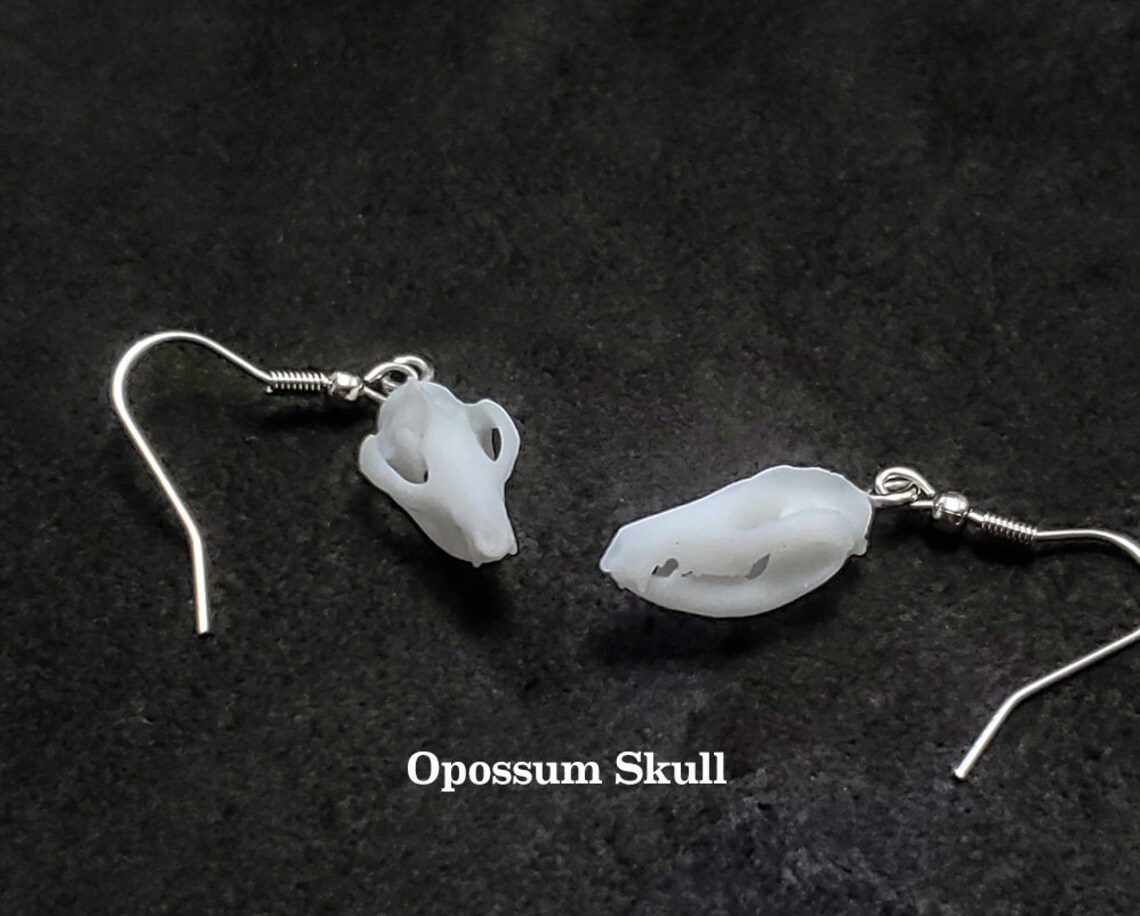 Animal Skull Dangle Earrings 3D Printed Mix and Match - Etsy