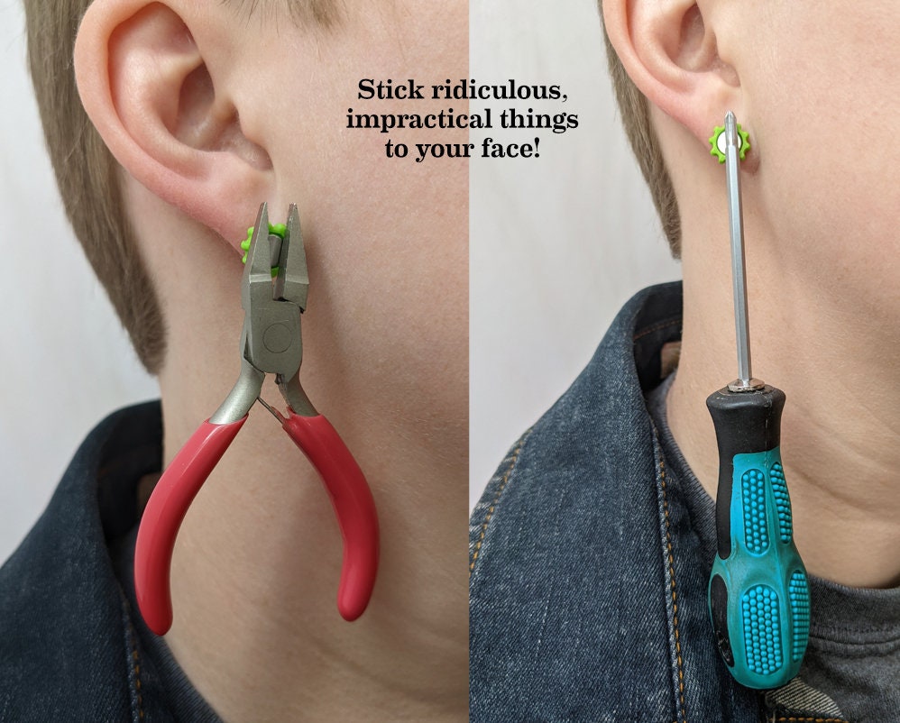 Functional Magnet Earrings 3D Printed Neodymium Magnet - Etsy