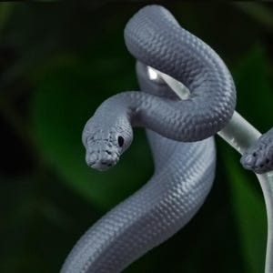 Unpainted Ball Python Earrings | 3D Printed | Paint It Yourself - Etsy