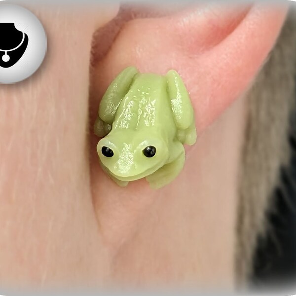 Frog Studs - Etsy