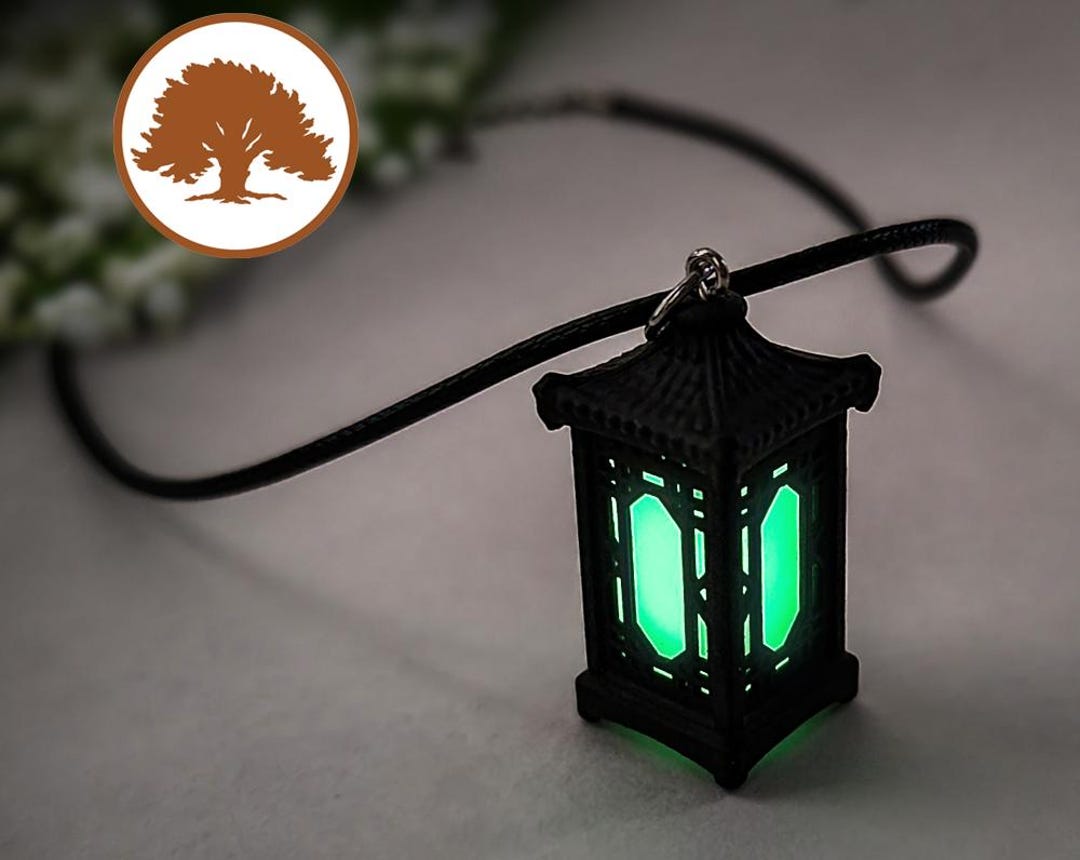 Glow Lantern Necklace | 3D Printed | Glow-in-the-dark - Etsy