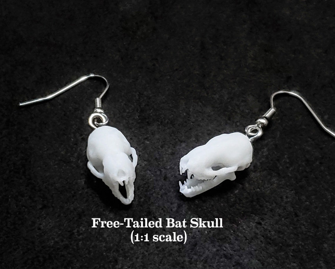Animal Skull Dangle Earrings 3D Printed Mix and Match - Etsy
