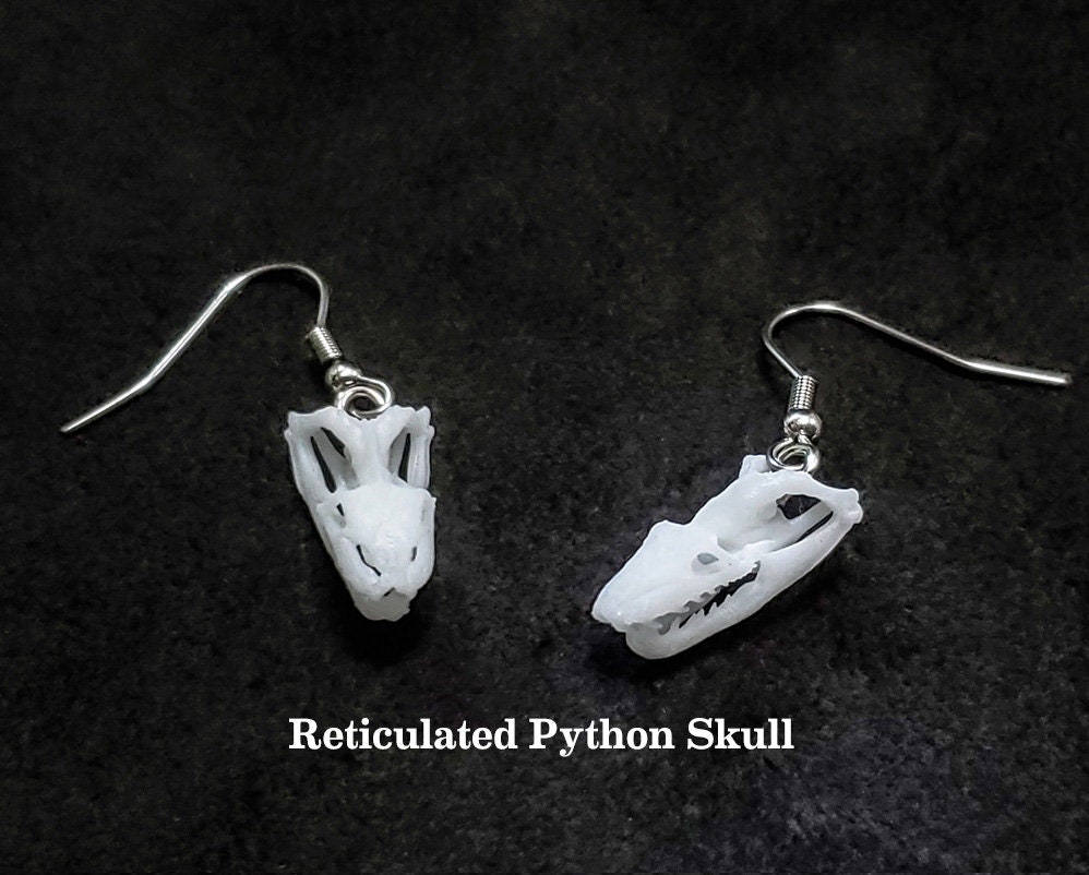 Animal Skull Dangle Earrings 3D Printed Mix and Match - Etsy