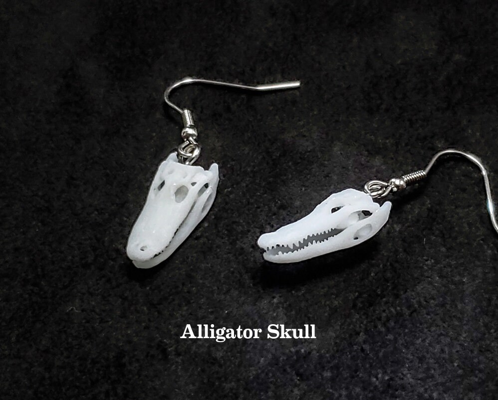 Animal Skull Dangle Earrings 3D Printed Mix and Match - Etsy