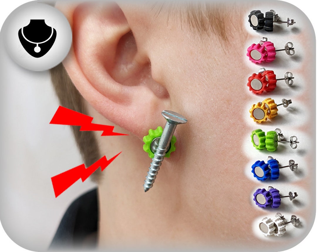 Functional Magnet Earrings 3D Printed Neodymium Magnet - Etsy UK