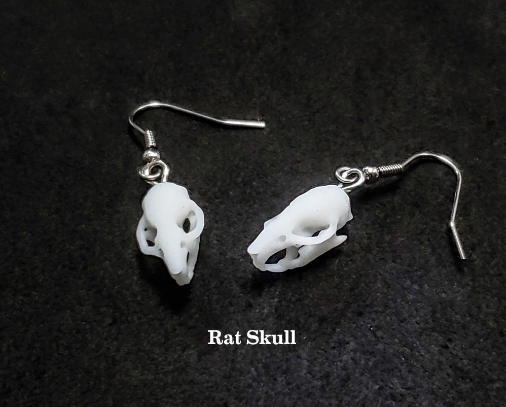 Animal Skull Dangle Earrings 3D Printed Mix and Match - Etsy
